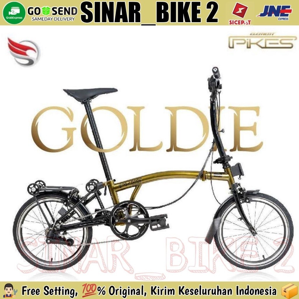 Jual Sepeda Lipat ELEMENT PIKES GEN 2 GOLD EDITION GOLDIE 16 Inch ...