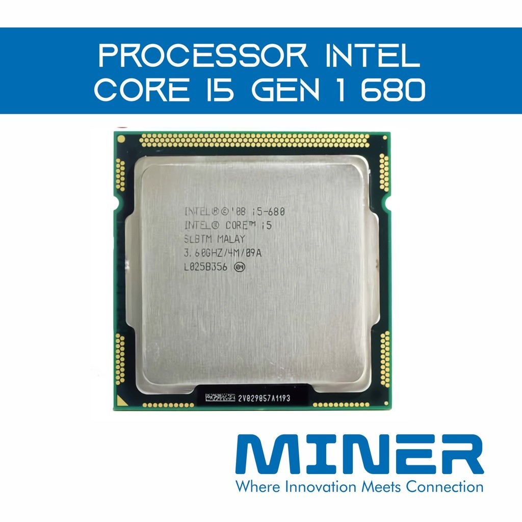 Jual MINER Processor Intel Core I5 650/660/670/680 Gen 1 LGA 1156 ...