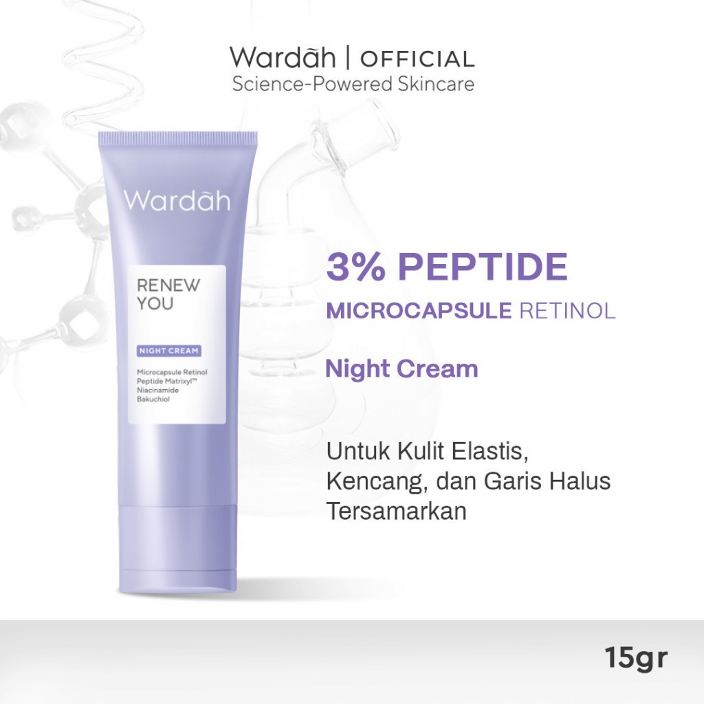 Jual MUMU - WARDAH RENEW YOU NIGHT CREAM 15G | Shopee Indonesia