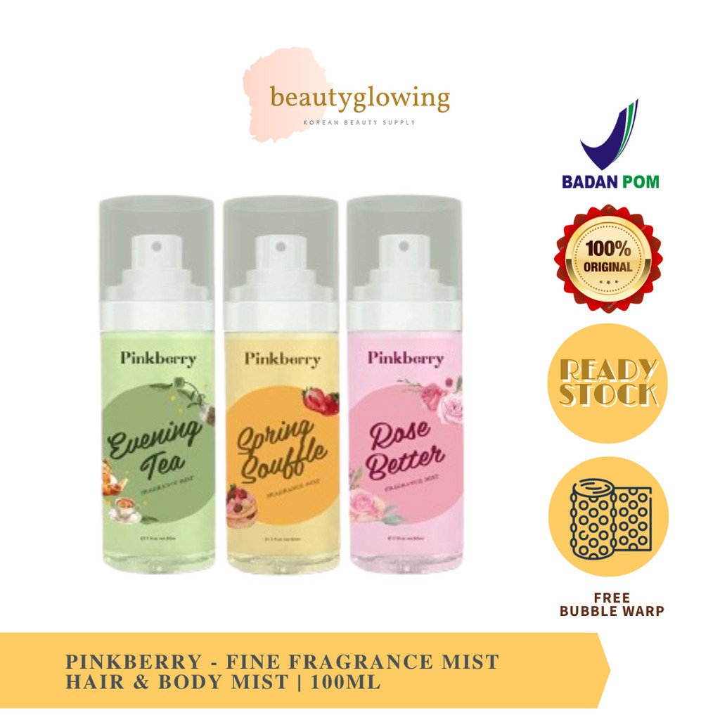Jual Pinkberry Fine Fragrance Mist Hair & Body Mist | 100ML | Evening ...