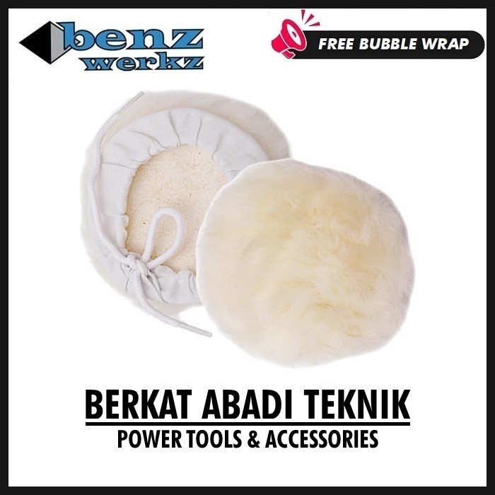 Jual BENZ Wool Buffing Pad Non Velcro 5 Inch Busa Mesin Poles Polisher ...
