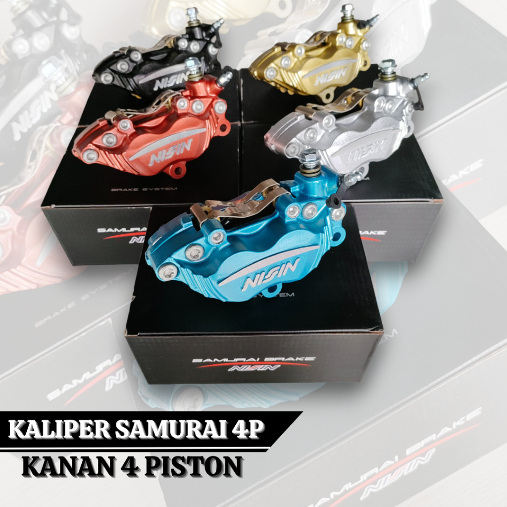 Jual Kaliper Samurai Brake 4 Piston Caliper 4P Tanpa Breket Universal Motor Ninja Nmax Jupiter ...