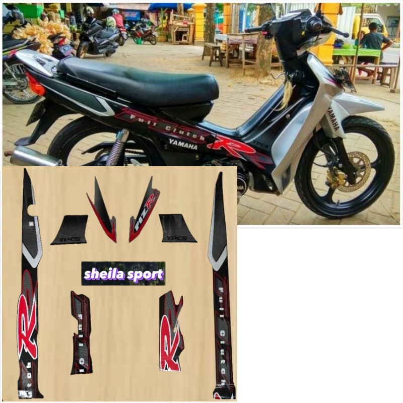 Jual stiker list striping f1zr f1z r fizr fiz r silver hitam tahun 2001 ...