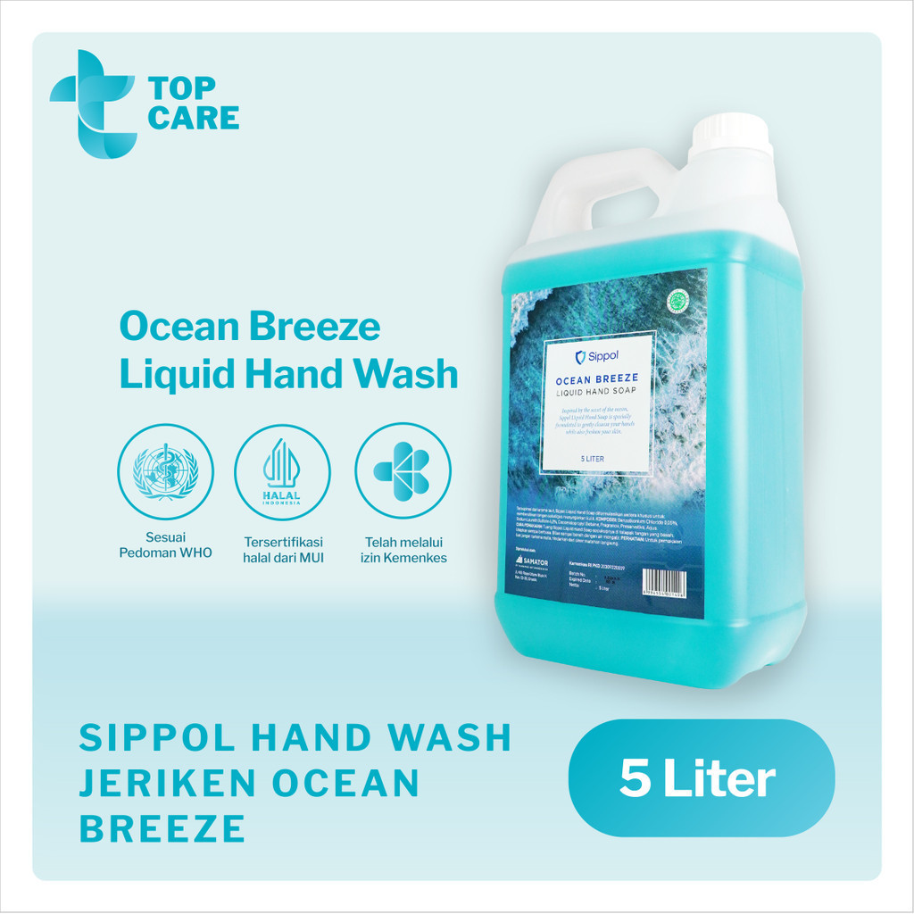 Jual Sippol Hand Wash Jeriken 5 Liter [Ocean Breeze] / Jeriken Isi ...