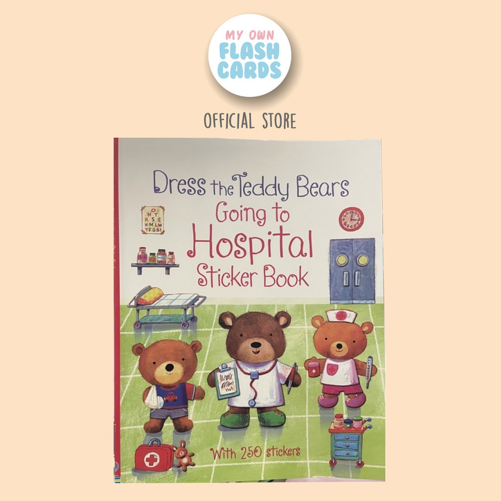 Jual Going to Hospital Dress the Teddy Bears - Imported Sticker Book ...