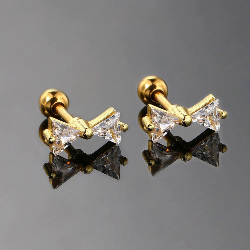 Jual Ins Fashion Anting Simpul Pita untuk Gadis Remaja Tindik Telinga ...