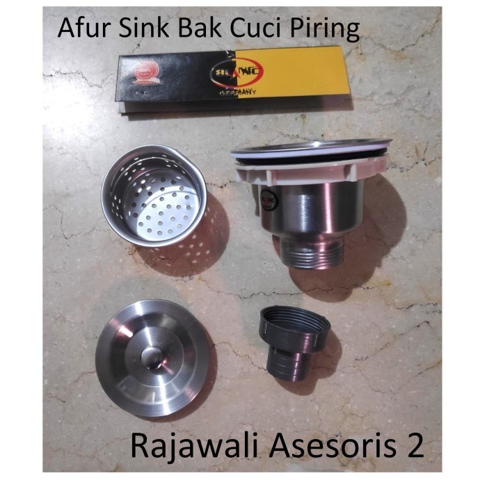 Jual Avur Afur Sink Bak Cuci Piring FULL STAINLESS Keranjang Stainless ...