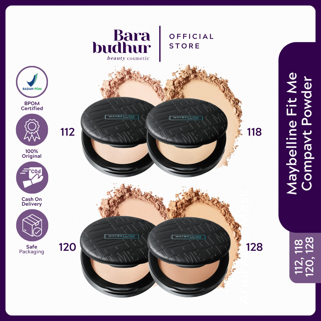 Jual Maybelline FIT ME 16H Oil Control Compact Powder Natural Coverage ...