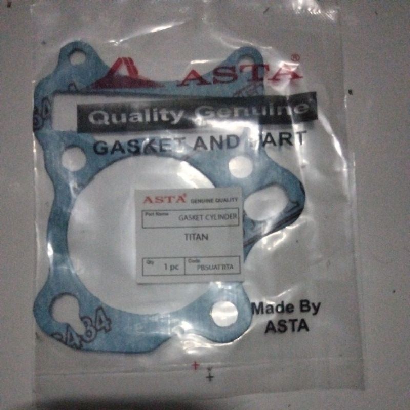 Jual Isi 5 10 Paking Gasket Cylinder Blok Boring Seher Bawah SMASH TITAN SMESH SMES TITAN Perpak ...
