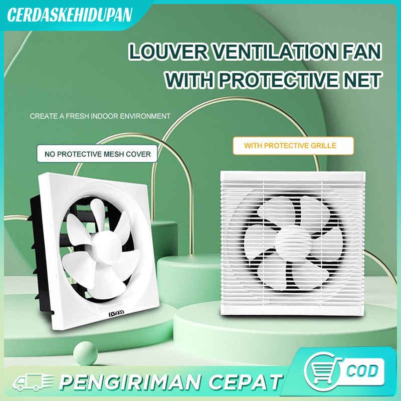 Jual Exhaust Fan Kipas Angin Hexos Plafon 8 inch / 10 inch/12 Inch ...