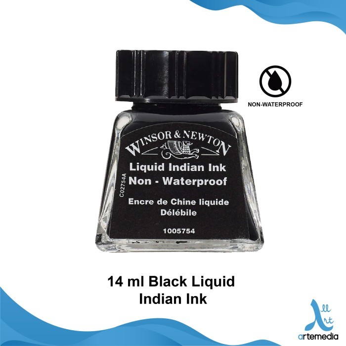 Jual [NEW] Tinta Kaligrafi Winsor & Newton Liquid Indian Ink ...