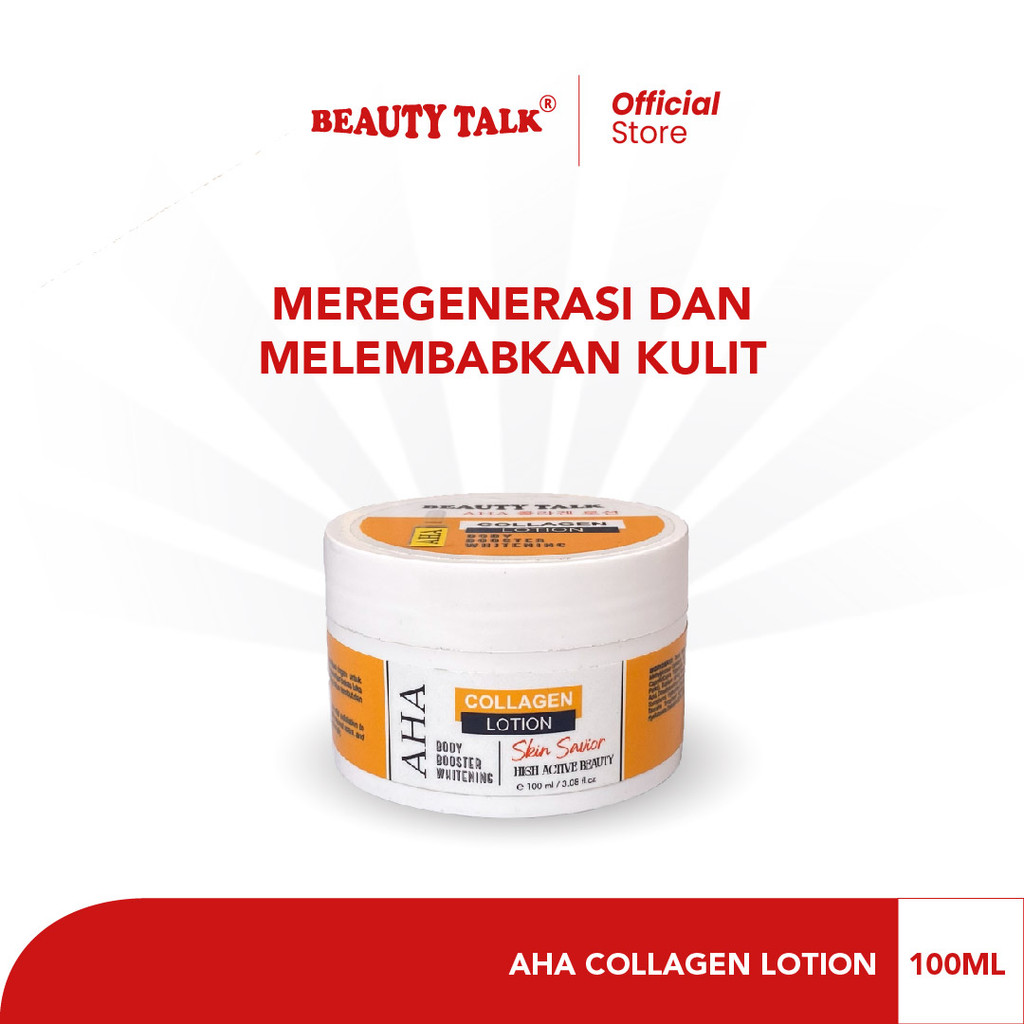 Jual BEAUTY TALK AHA Collagen Lotion 100ML - Lotion Pencerah Kulit ...
