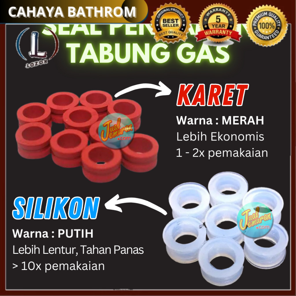 Jual CHB Karet Seal Gas LPG 3Kg Silikon Putih | Anti Bocor, Super ...