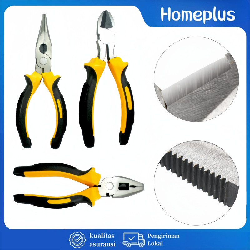 Jual HomePlus Tang 8 Inch Kombinasi Potong Lancip Peralatan Perkakas ...