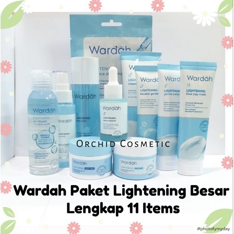 Jual (FREE PACKING BUBBLE WRAP&DUS) Paket Wardah Lightening Series ...