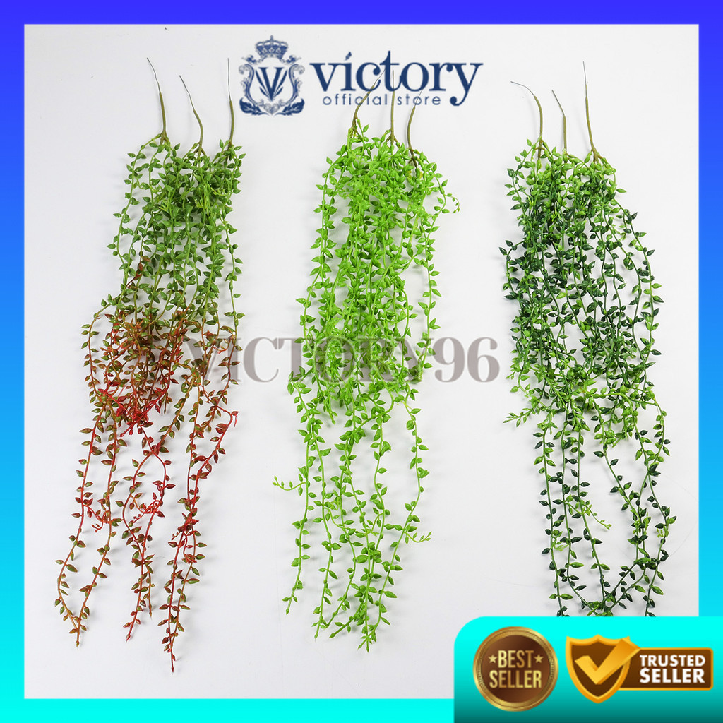 Jual DAUN JUNTAI RAMBAT MELINJO STRING OF PEARL CABANG TANAMAN SINTETIS ...