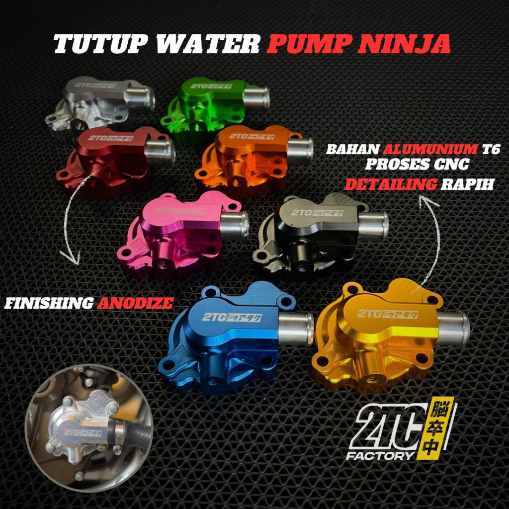 Jual TUTUP WATER PUMP NINJA R RR S SS M CNC 2TC | Shopee Indonesia
