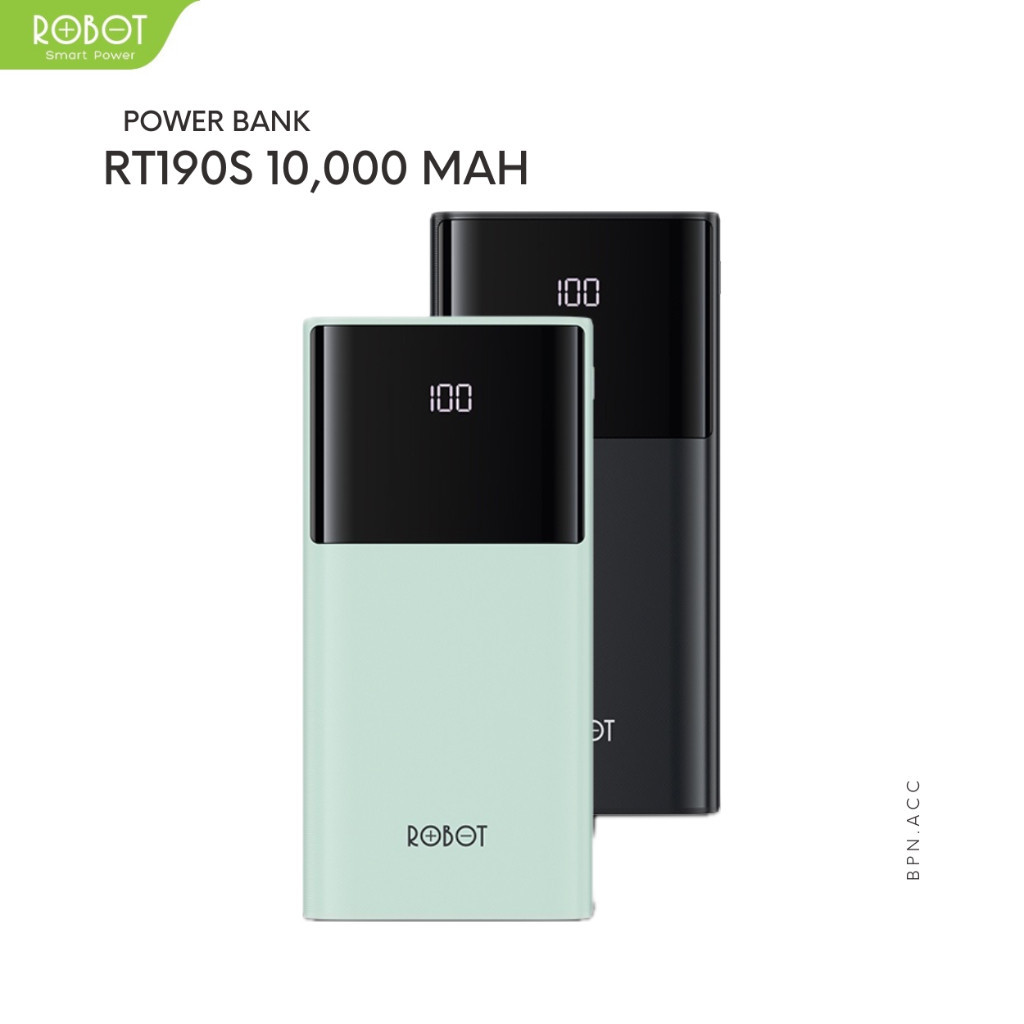 Jual Powerbank Robot 10000mah RT190S 2A Dual Input and Output Port Type ...