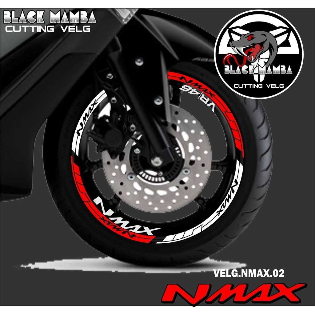 Jual (COD) CUTTING STICKER VELG NMAX - STIKER LIS LIST VARIASI BAN/VELG ...