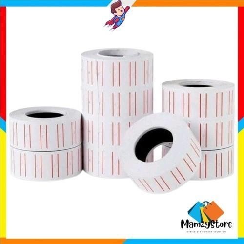 Jual COMBO Price Label 1 Line Putih / Label Harga 1 Baris Putih 1 ROLL ...