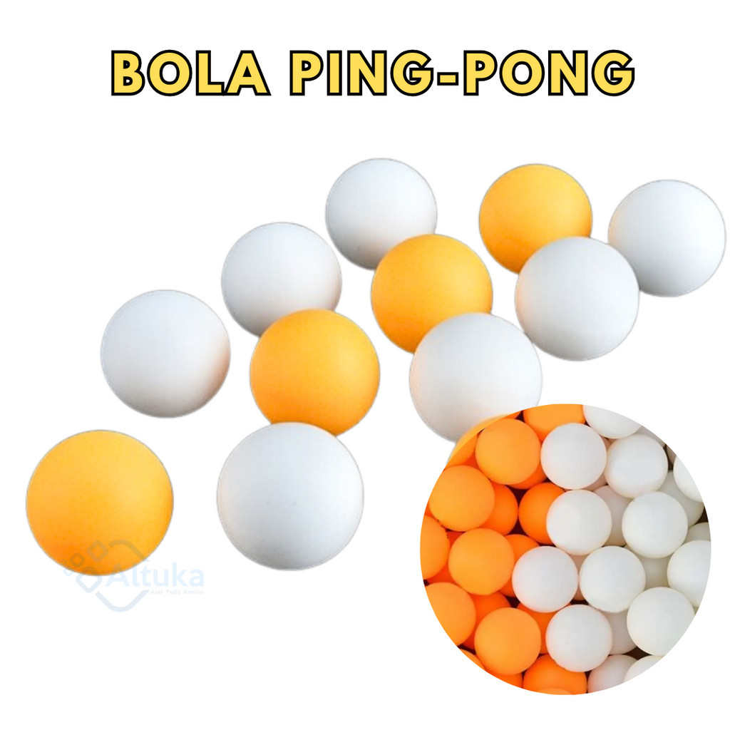 Jual Bola Tenis Meja / Bola Ping Pong Tenis Meja Putih dan Orange | Shopee Indonesia