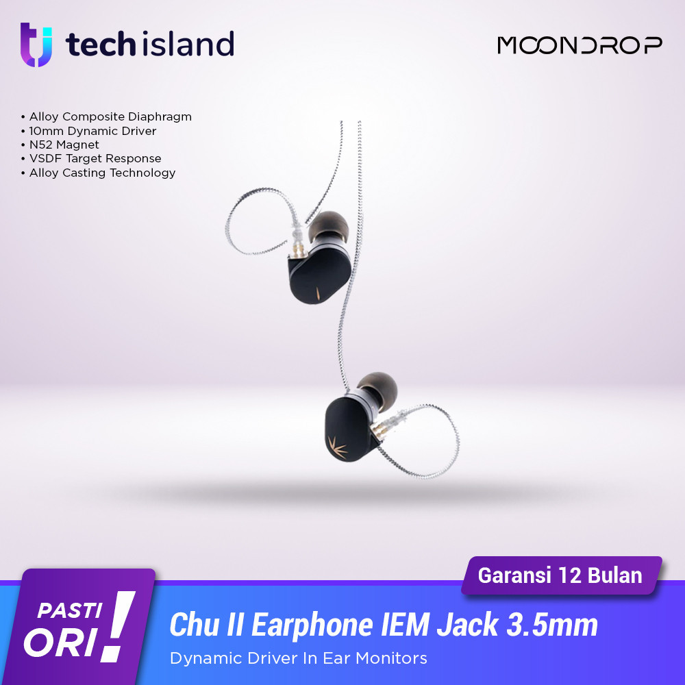 Jual Moondrop Chu 2 / Chu II / Chu2 In Ear Monitor Jack 3.5mm Dynamic ...