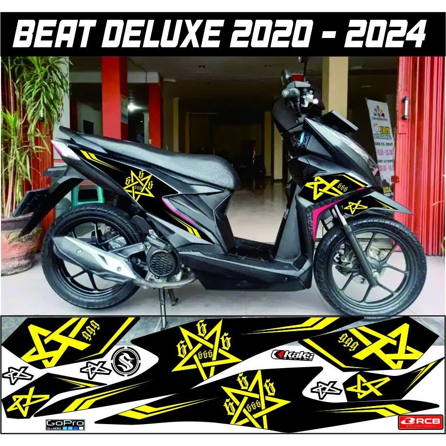 Jual VARIASI Stiker VARIASI MOTOR BEAT DELUXE ISS striping variasi list ...