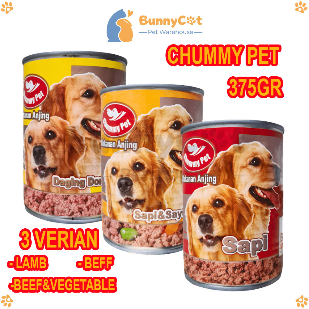 Jual Makanan Anjing CHUMMY PET BEEF/LAMB Dog Food Kaleng 375 Gram ...