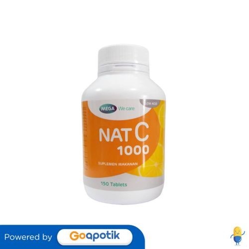 Jual Mega We Care Nat C 1000 Botol 150 Tablet | Shopee Indonesia