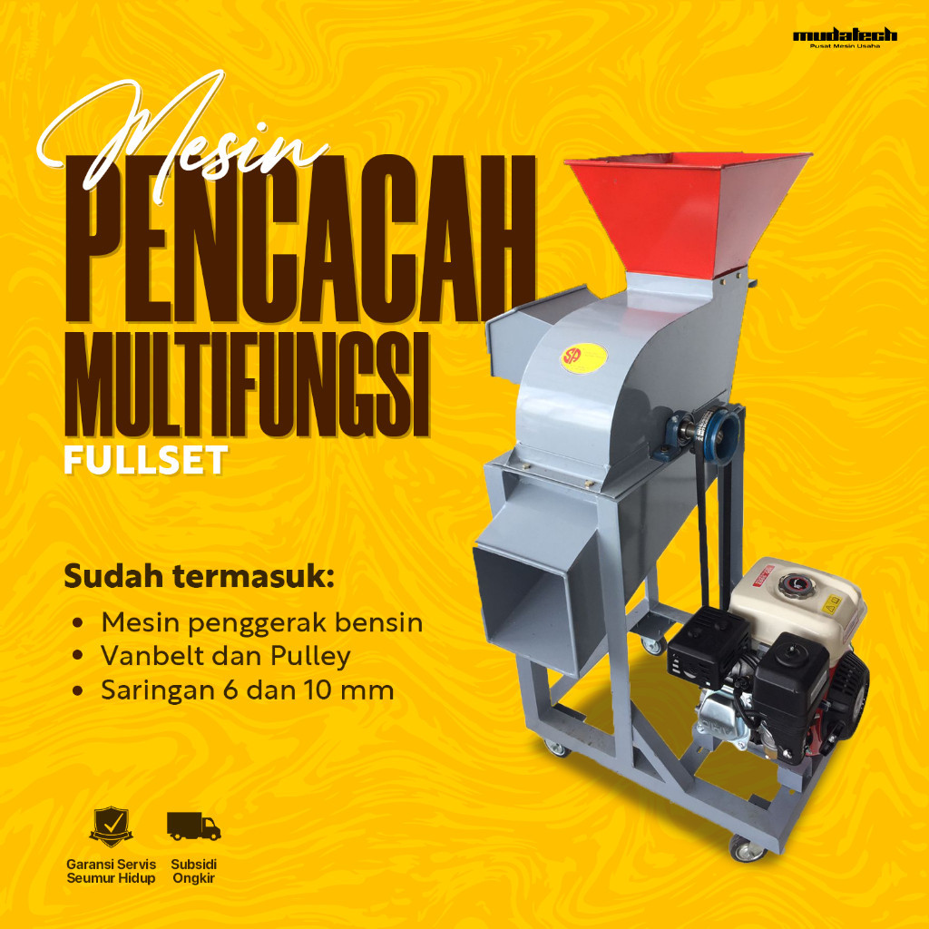 Jual Mesin Cacah Rumput Multifungsi Chopper Hammer Mill Pencacah Rumput ...