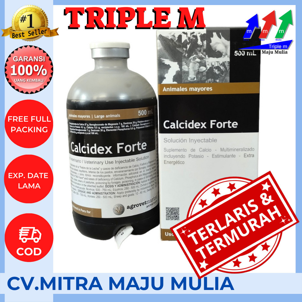 Jual CALCIDEX FORTE 500 ML AGROVET | Shopee Indonesia