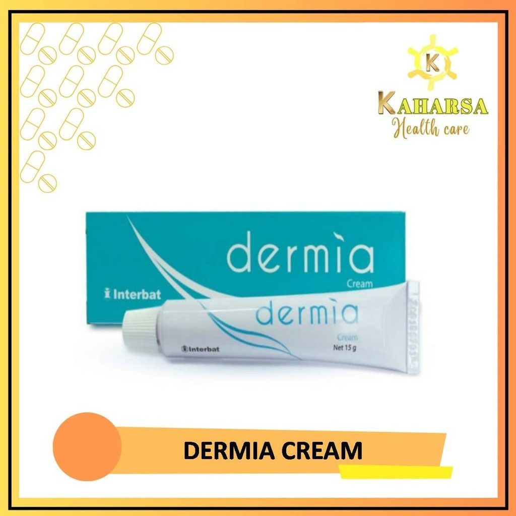 Jual DERMIA CREAM KRIM 15 GR salep kulit, kulit kering, gatal gatal ...
