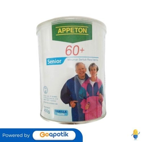 Jual Appeton 60+ Senior Rasa Vanila 400 Gram Kaleng | Shopee Indonesia