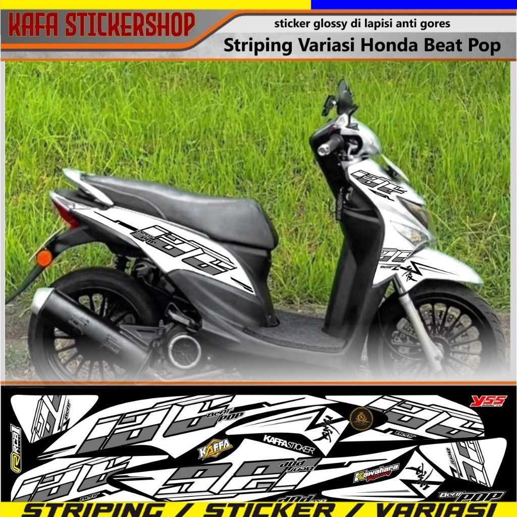 Jual VARIASI LIST Stiker Striping Beat Pop Motif Variasi List Simple ...
