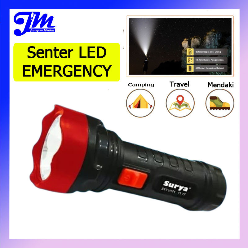 Jual Senter LED Emergency Camping Bestlife Surya Thunder Senter Tangan ...