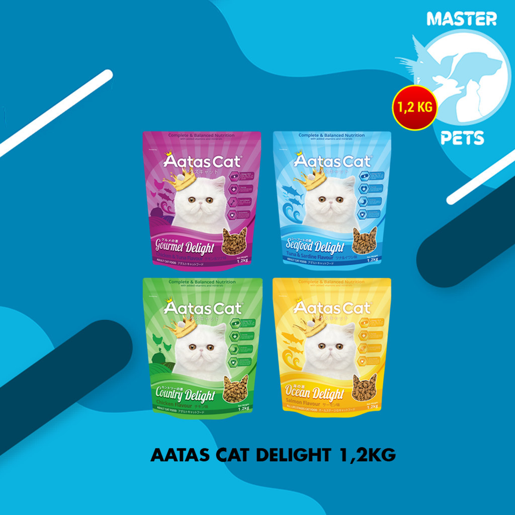 Jual Makanan Kucing Dewasa Aatas Cat Adult Food 1.2 Kg | Shopee Indonesia