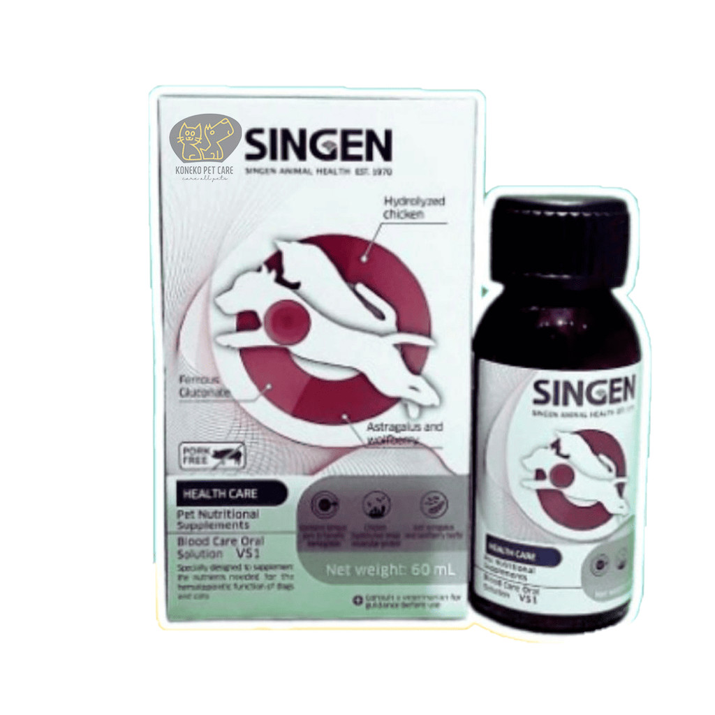 Jual Singen Blood care Oral Solution vitamin anjing kucing | Shopee ...