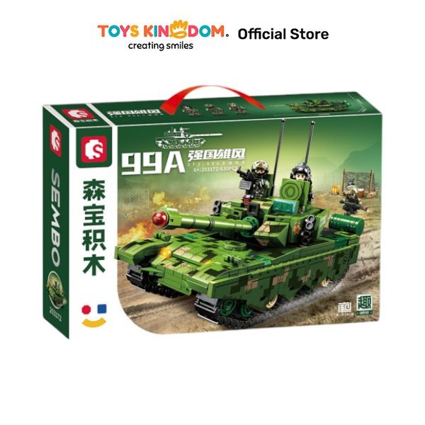 Jual Toys Kingdom Sembo Block 99A Main Battle Tank - Hijau Kids Toy ...
