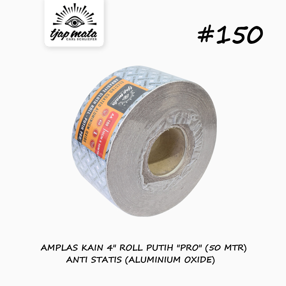 Jual TJAP MATA / CAP MATA Amplas Kain 4" Roll Putih 50 MTR "PRO ...