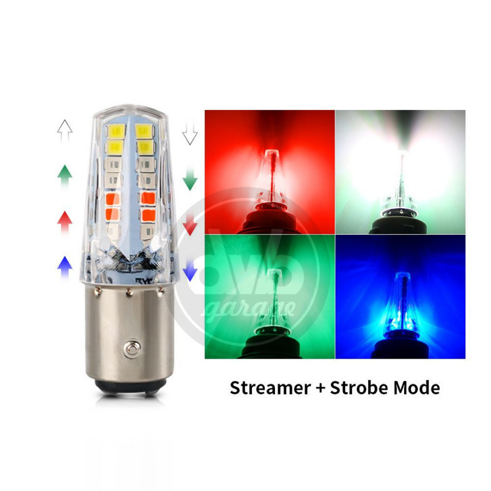 Jual Lampu LED 1157 Running RGB Stop Bolvan Piramid Rem Kedip Mobil ...