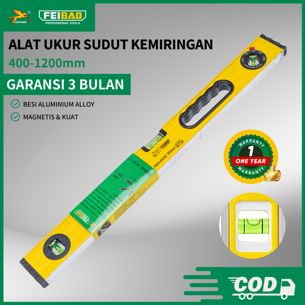 Jual Feibao Spirit Level Waterpass / Alat Ukur Sudut Kemiringan 3 in 1 ...
