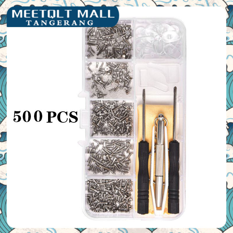 Jual Set Reparasi Kacamata Glasses Repair Kit Perlengkapan Kacamata Baut Sekrup Mur Obeng Nose ...