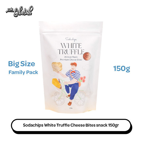 Jual Sodachips BIG SIZE White Truffle Cheese Bites snack 150g Low ...
