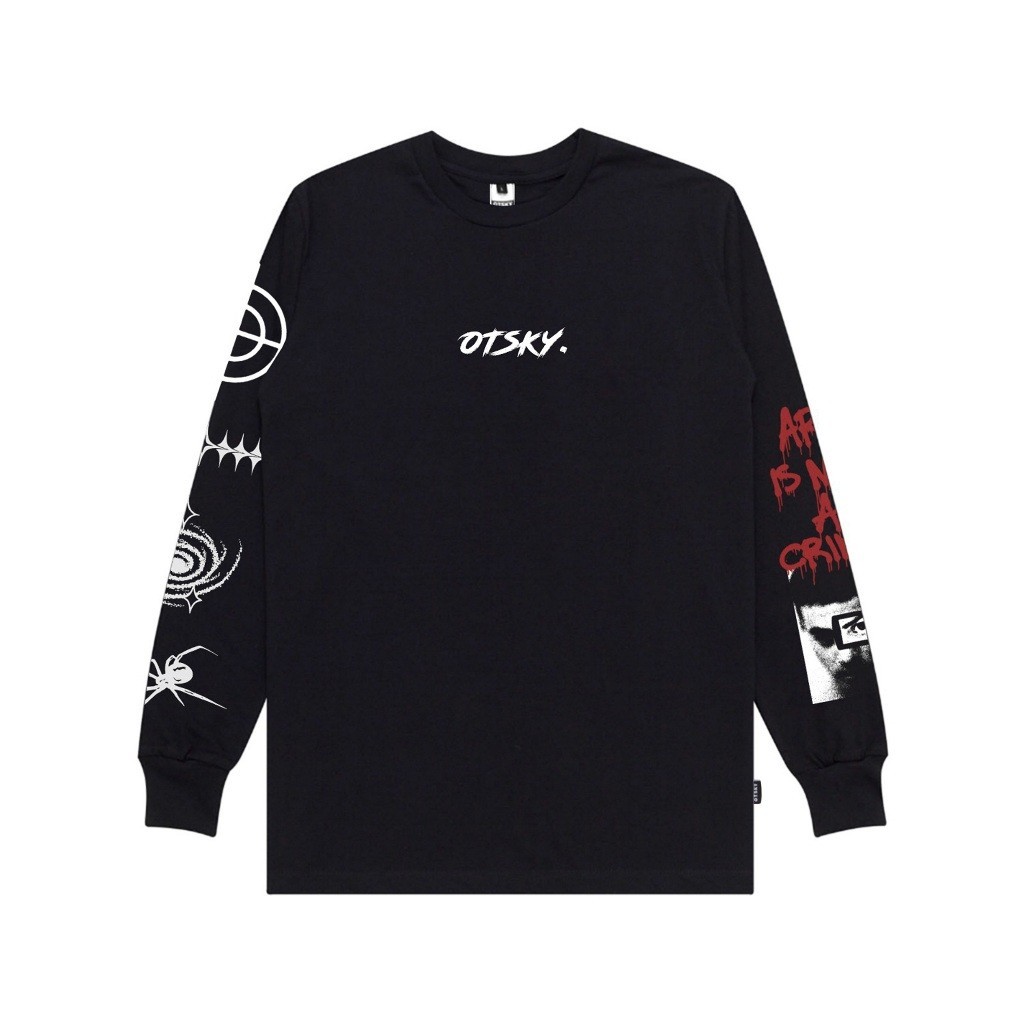 Jual Otsky Kaos Pria Lengan Panjang Black Hole X YB582 Cotton 24s 2(O4 ...