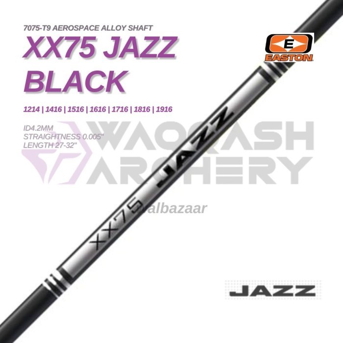Jual EASTON JAZZ XX75 BLACK Aluminium Arrow Alloy 0.005" Shaft Only ...