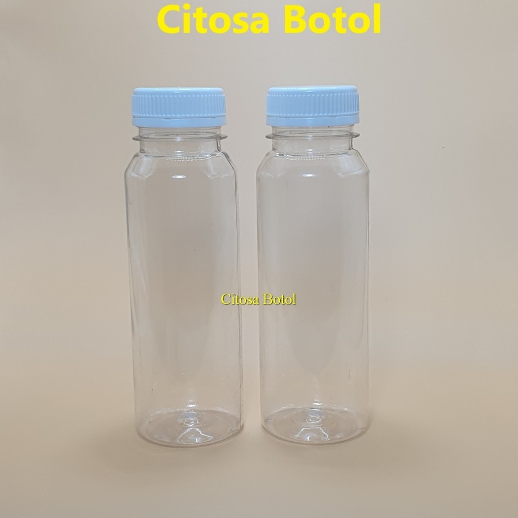 Jual Botol Pet 250 Ml Bulat Natural / Botol Plastik / Botol Pet Food ...