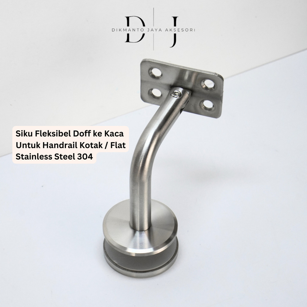 Jual Siku Kaca Doff Untuk Handrail Kotak SUS304 (Banister) | Shopee ...