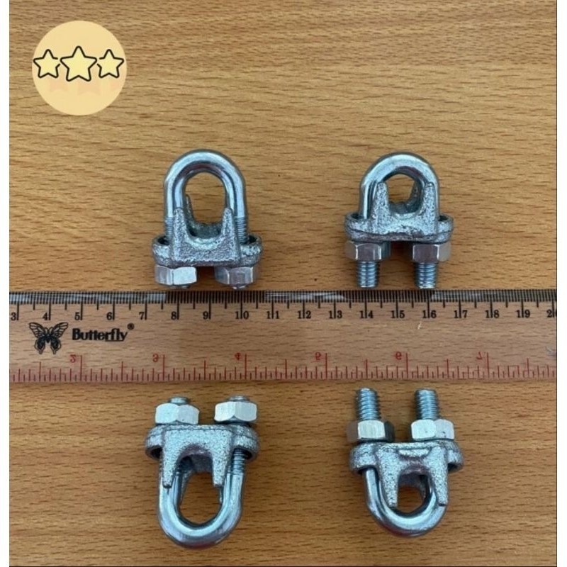 Jual 8MM KLEM CLIP CLAMP KAWAT SELING SLING WIRE ROPE 8 MM KUKU MACAN ...