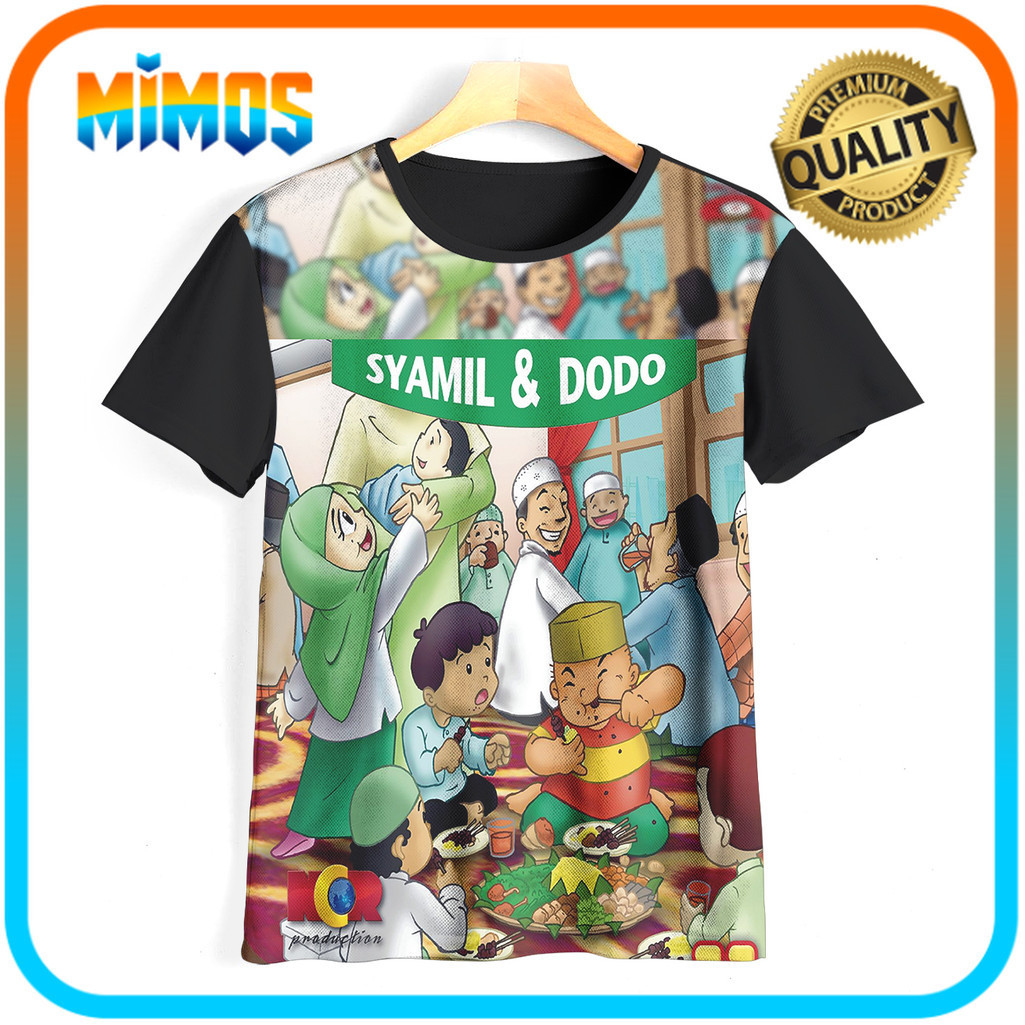 Jual Kaos Anak Syamil & Dodo Baju 3D Kartun Syamil & Dodo CD009 Untuk ...