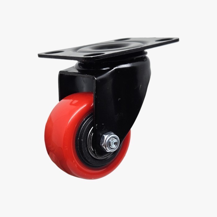 Jual Roda Lemari Rak Etalase PVC Merah 1,5 inch Medium Duty Hidup ...